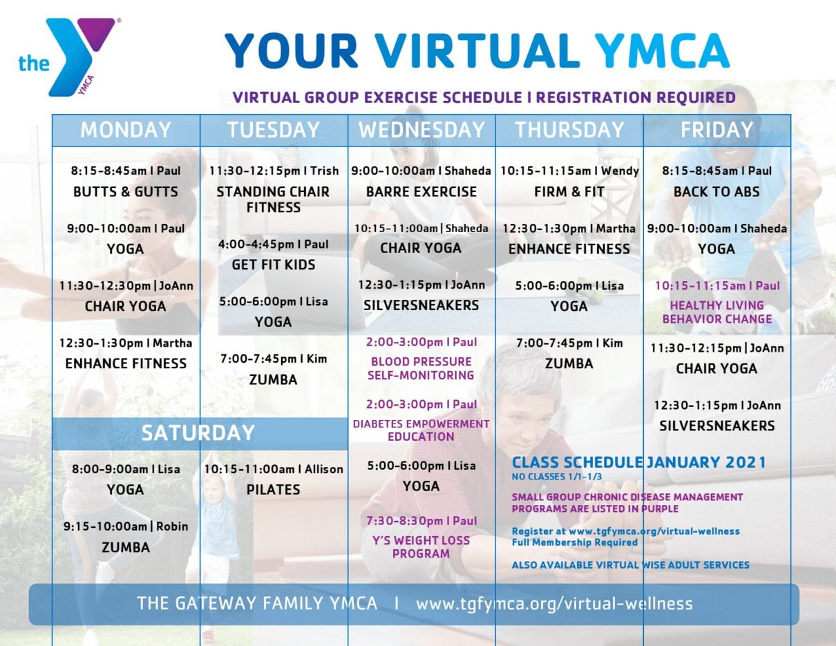 January YMCA Programs | The Gateway Family YMCA