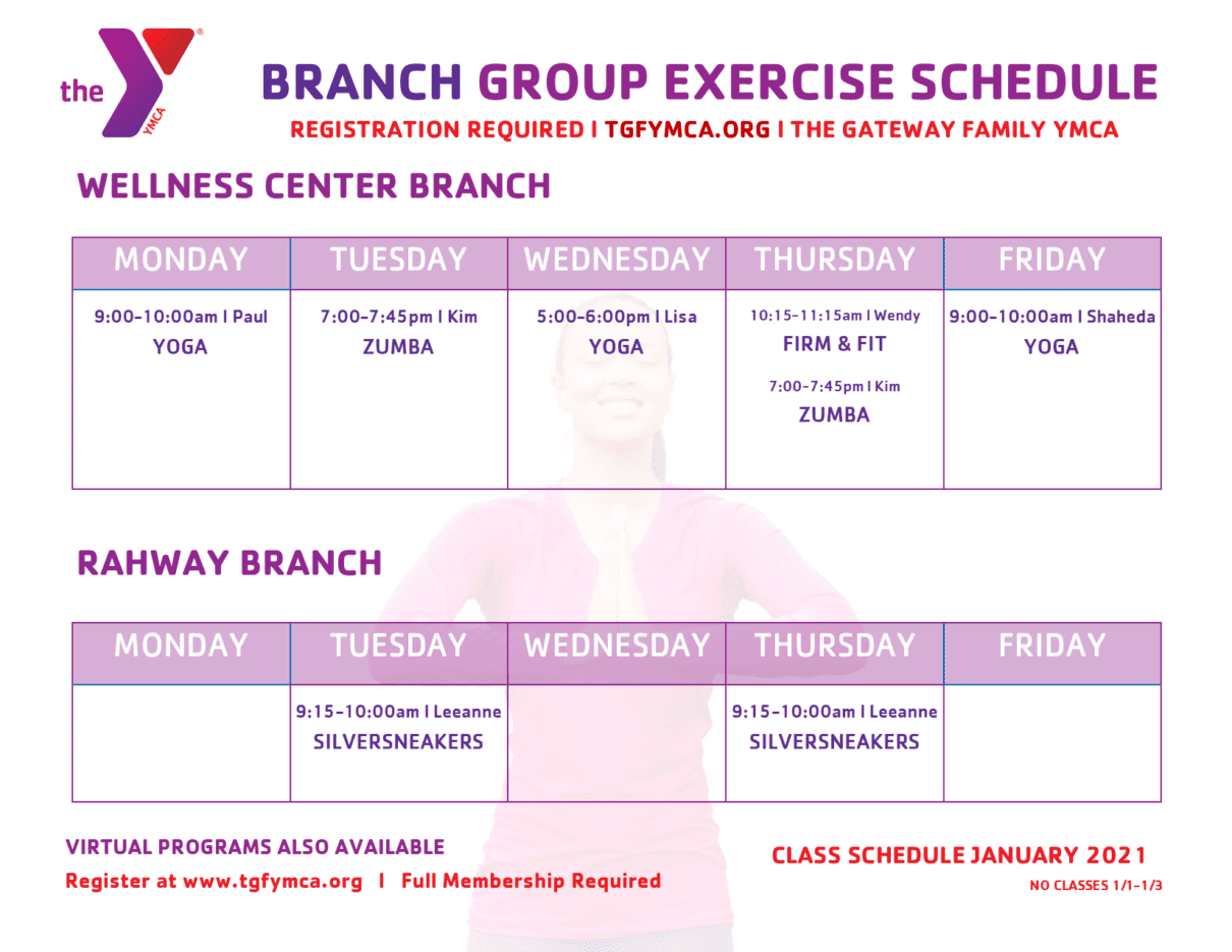 January YMCA Programs | The Gateway Family YMCA