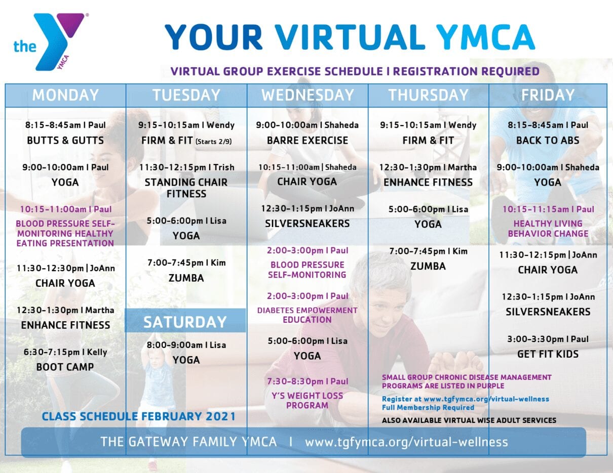 Your Virtual YMCA - February Program Session Begins | The Gateway ...