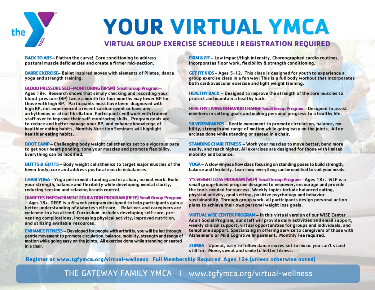 Your Virtual YMCA - February Program Session Begins | The Gateway ...