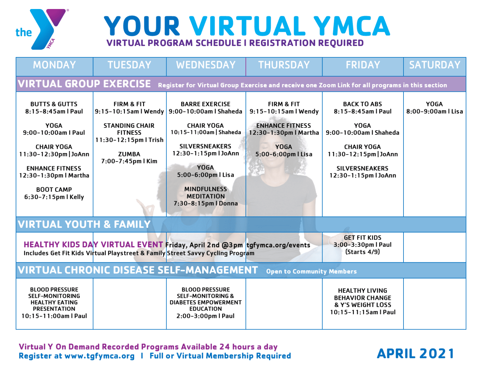April Program Session Begins | The Gateway Family YMCA