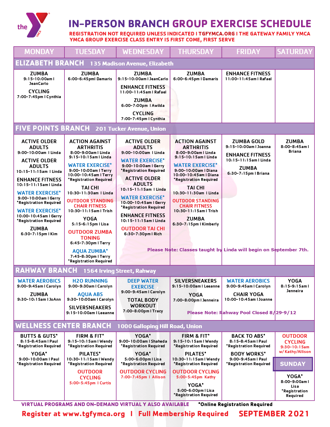 Fall 1 & September Program Session | The Gateway Family YMCA