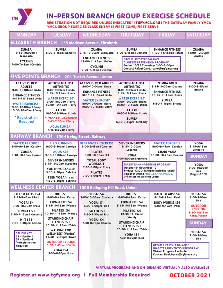 Fall 1 & October Program Session | The Gateway Family YMCA