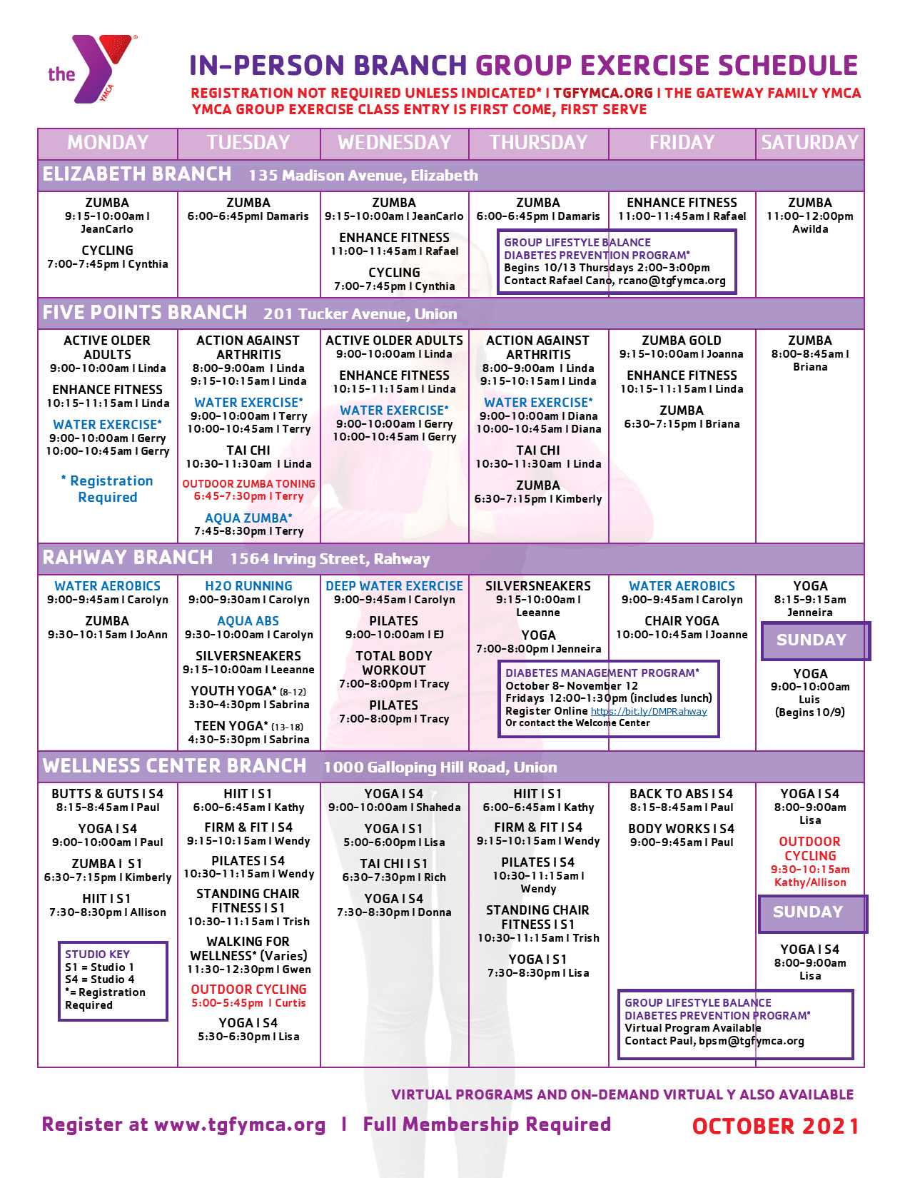Fall 1 & October Program Session | The Gateway Family YMCA