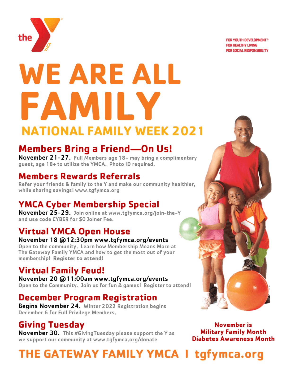 National Family Week | The Gateway Family YMCA