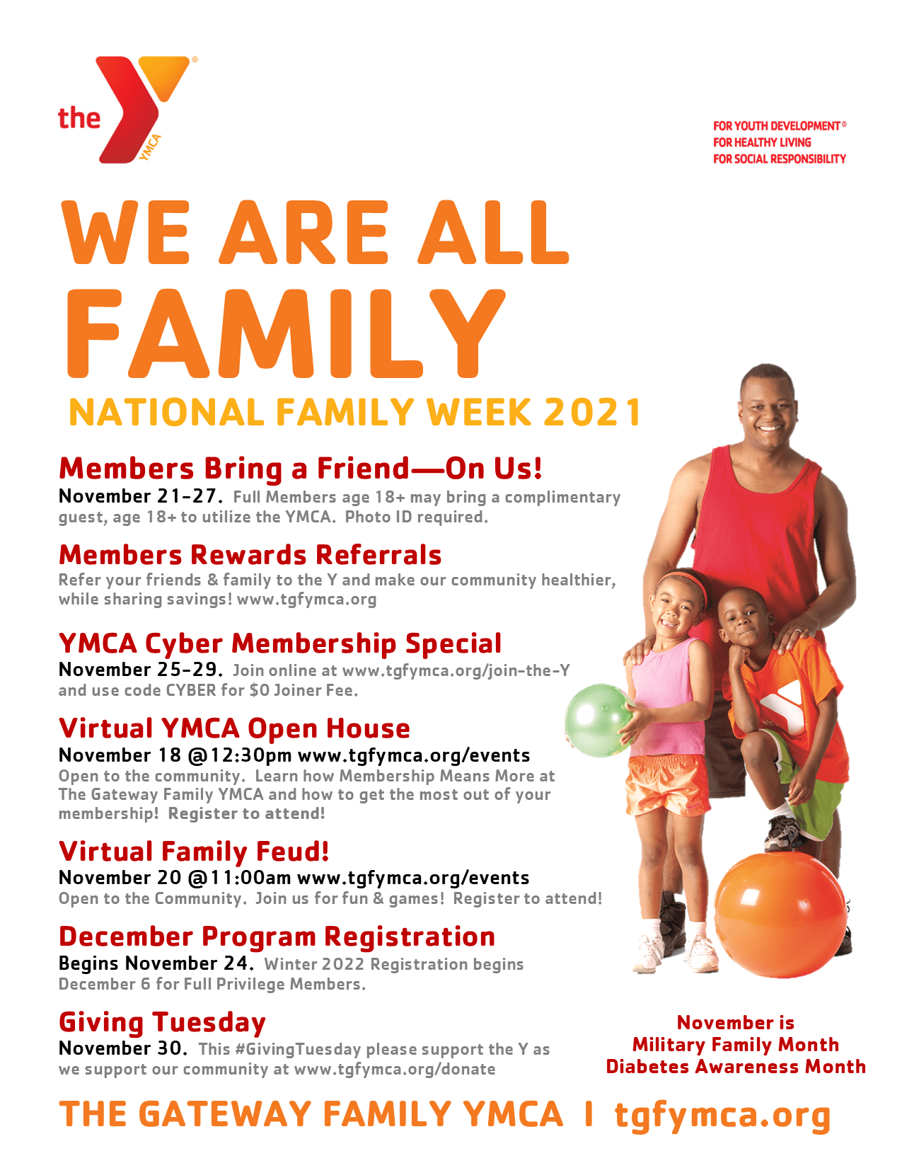 National Family Week | The Gateway Family YMCA