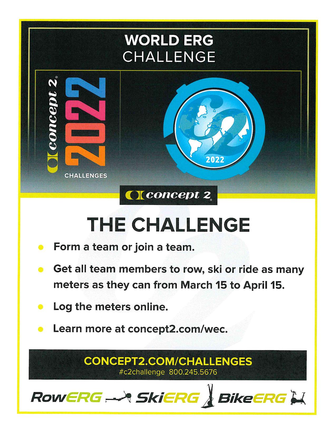 World ERG Rowing Challenge | The Gateway Family YMCA