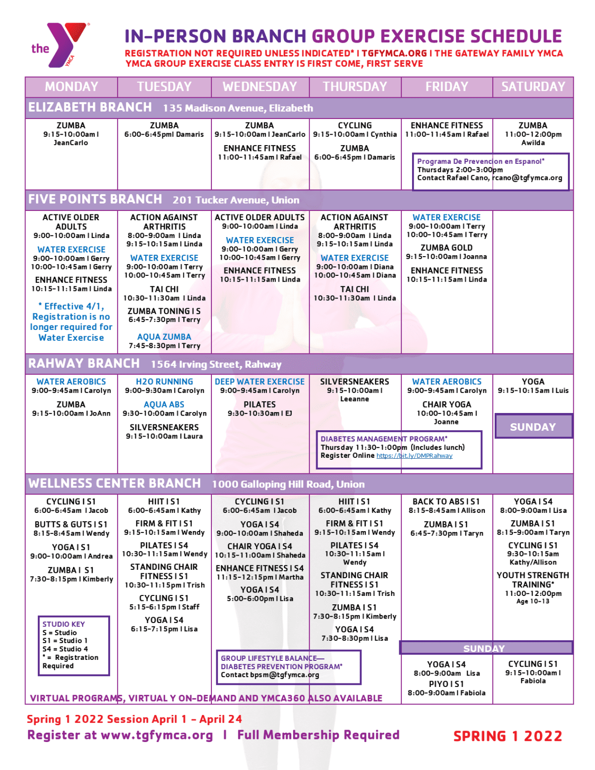 Spring 1 2022 Program Session | The Gateway Family YMCA