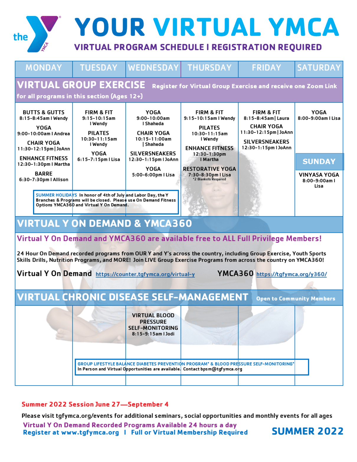 Summer 2022 Program Session 6/27-9/5 | The Gateway Family YMCA