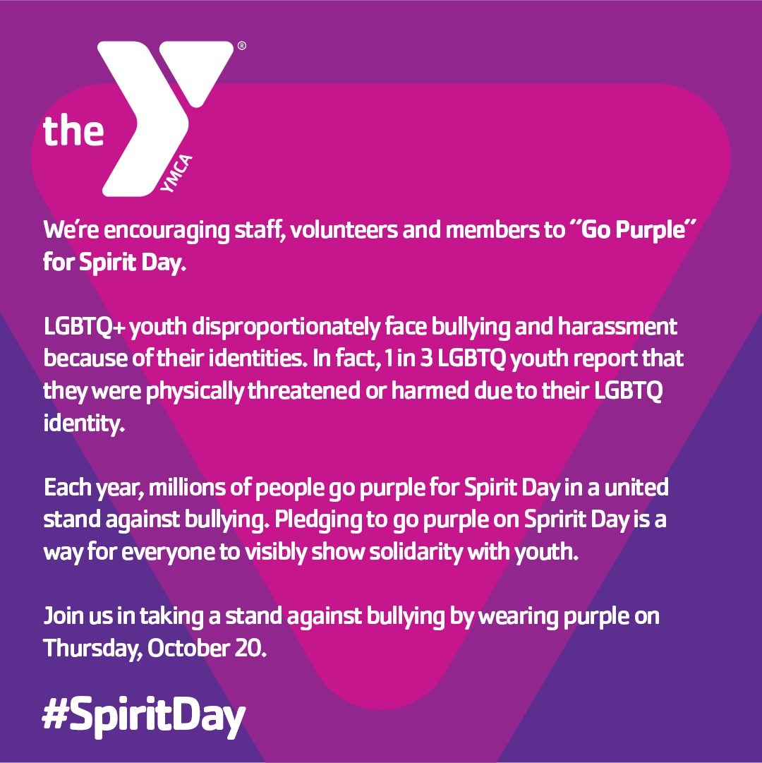 Spirit Day - Wear Purple | The Gateway Family YMCA