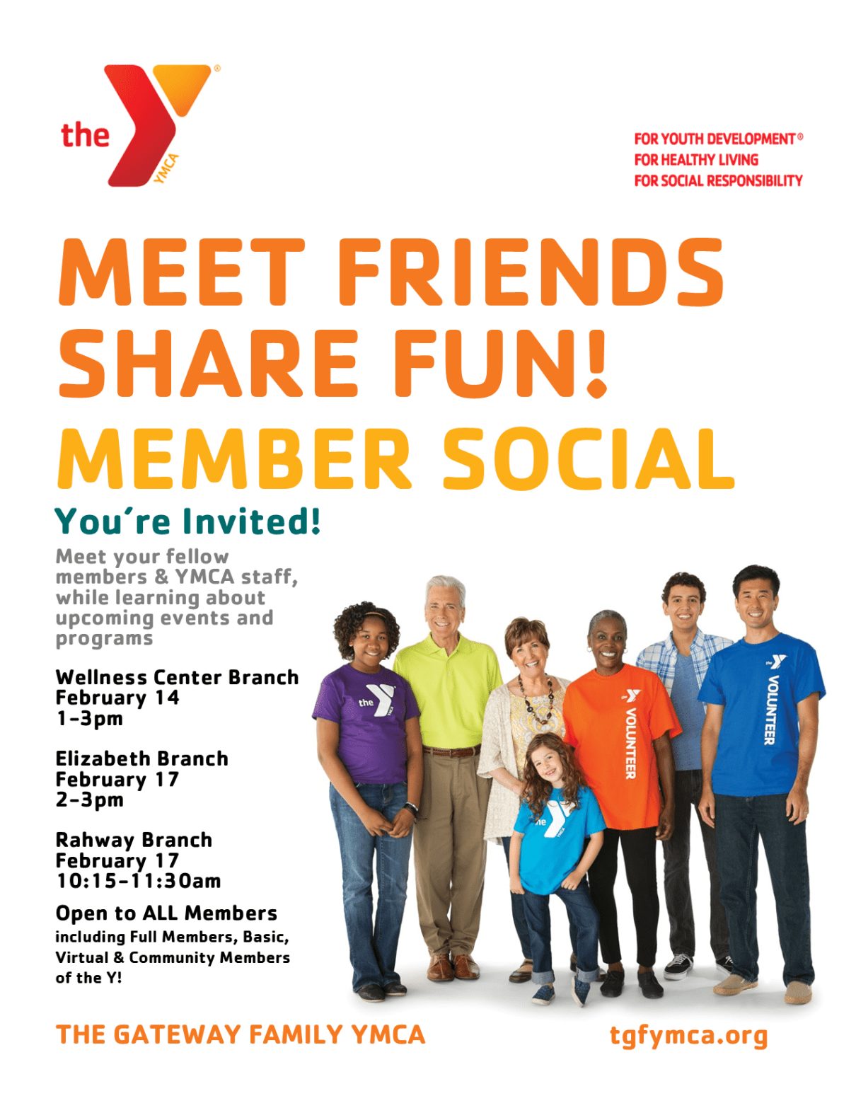 Member Social - Rahway Branch | The Gateway Family YMCA