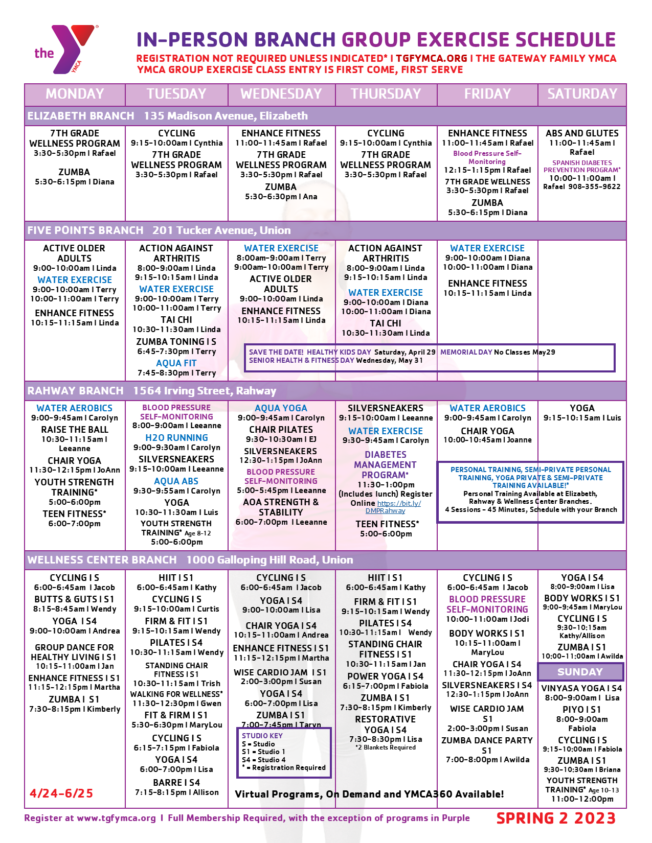 Spring 2 2023 Program Session 4/24-6/25 | The Gateway Family YMCA