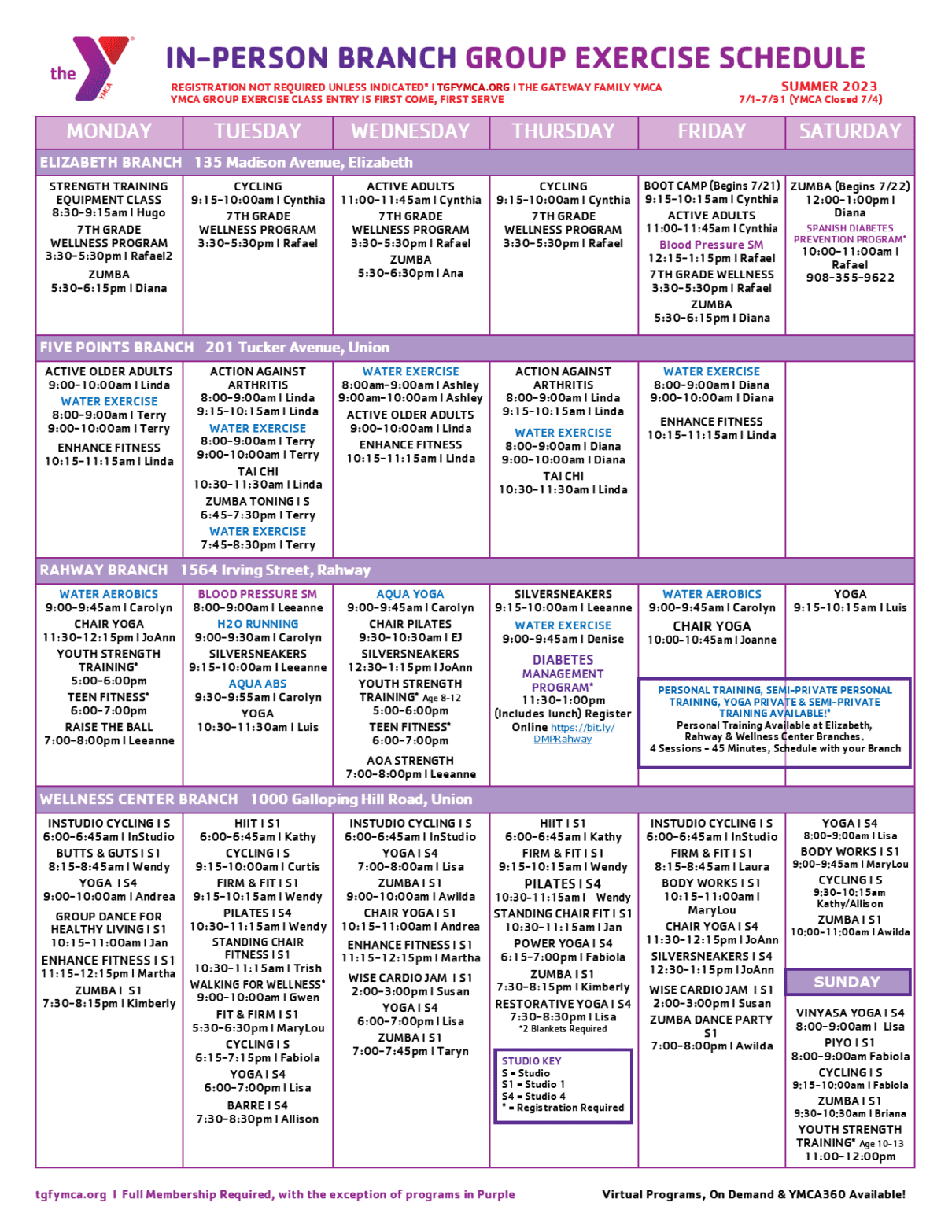 Summer 2023 Program Session 6/25-8/31 | The Gateway Family YMCA