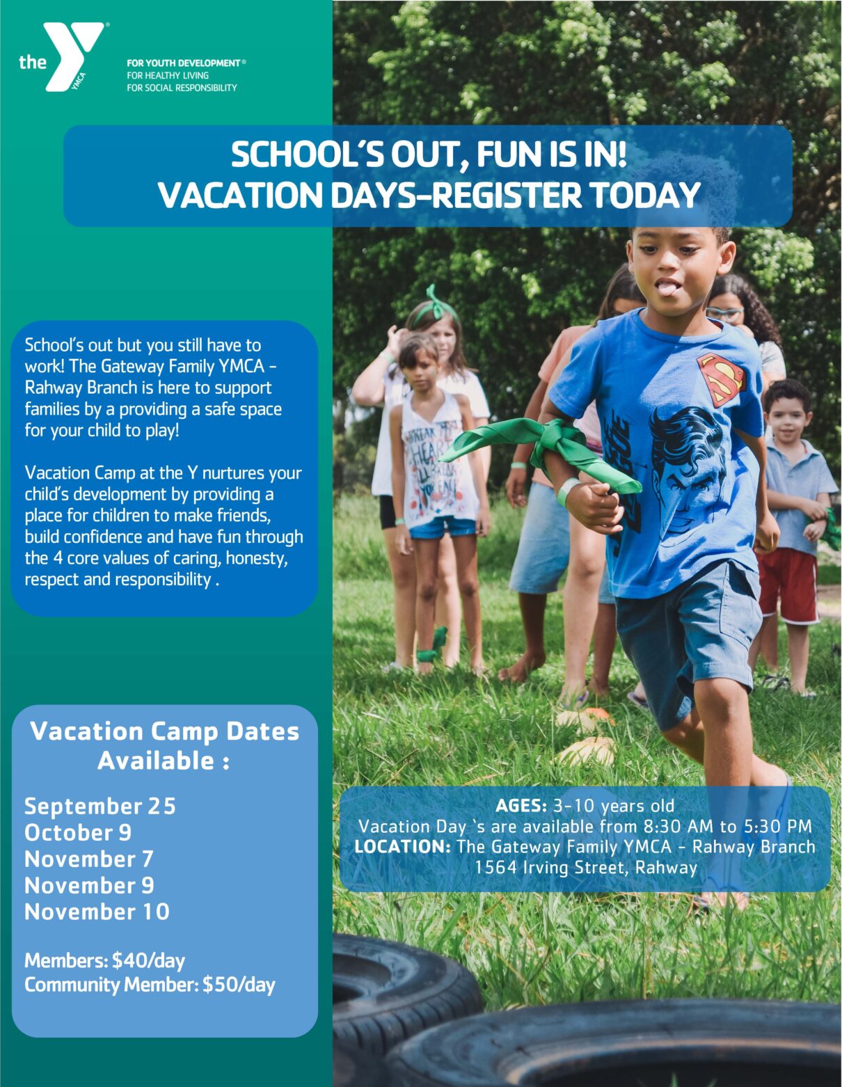 Vacation Camp - Rahway Branch | The Gateway Family YMCA