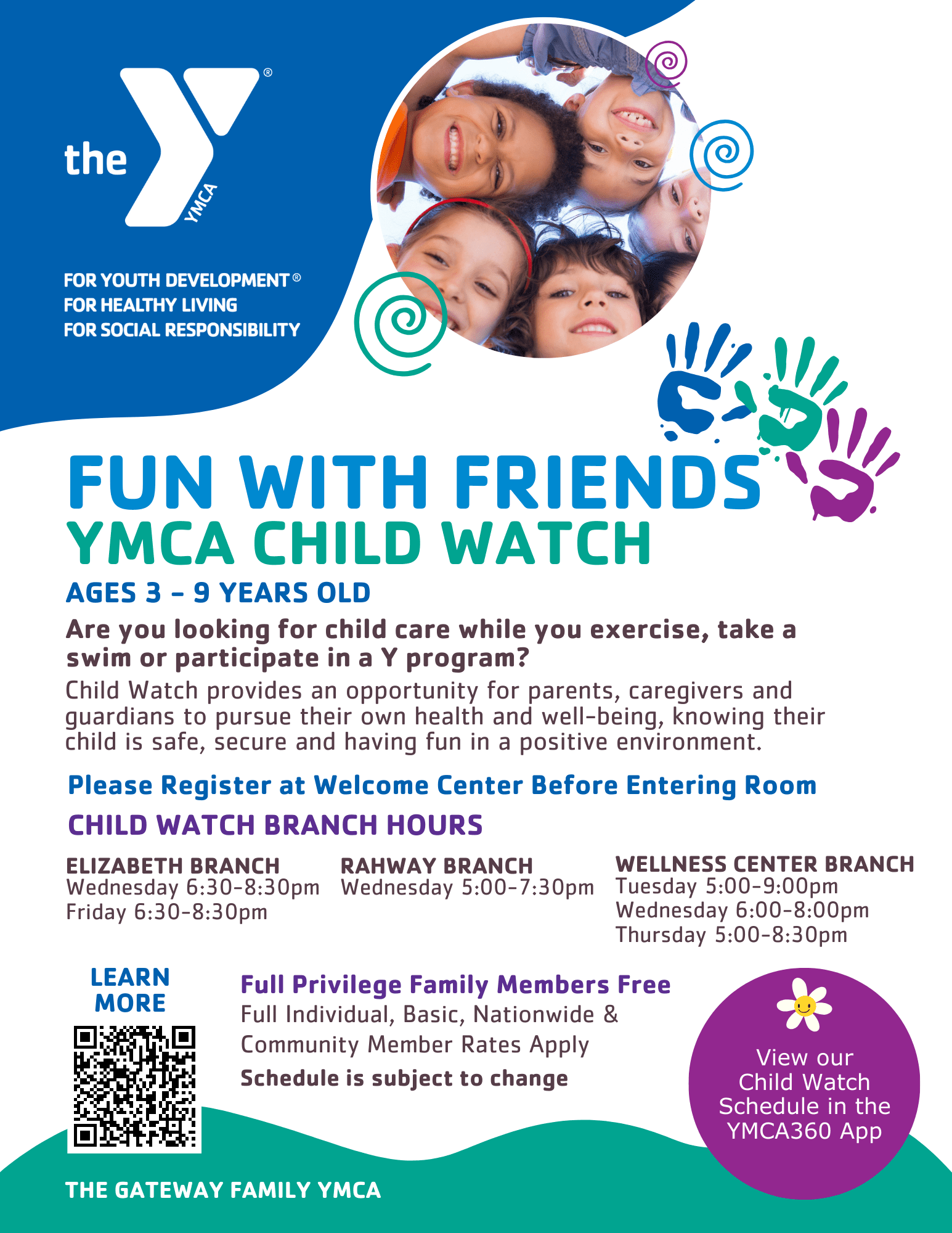 Child Watch | The Gateway Family YMCA