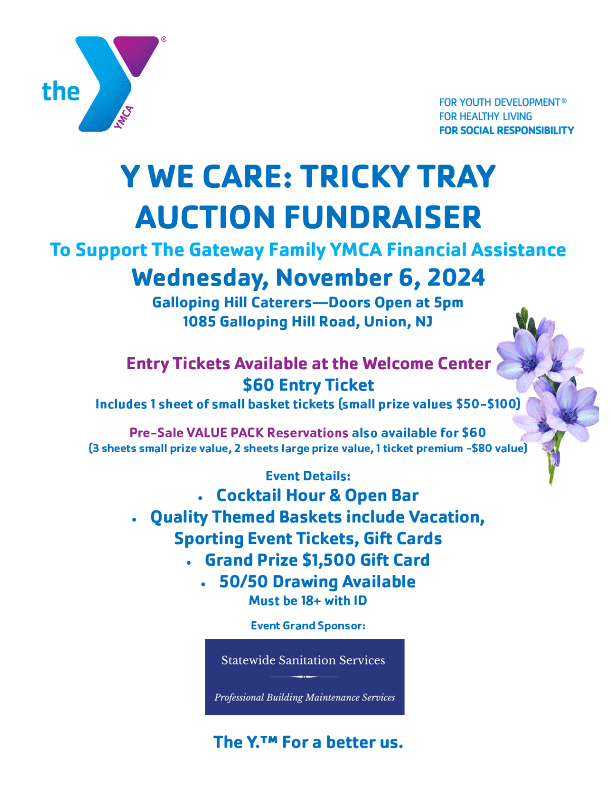 Y We Care: Tricky Tray Auction Fundraiser 2024 | The Gateway Family YMCA