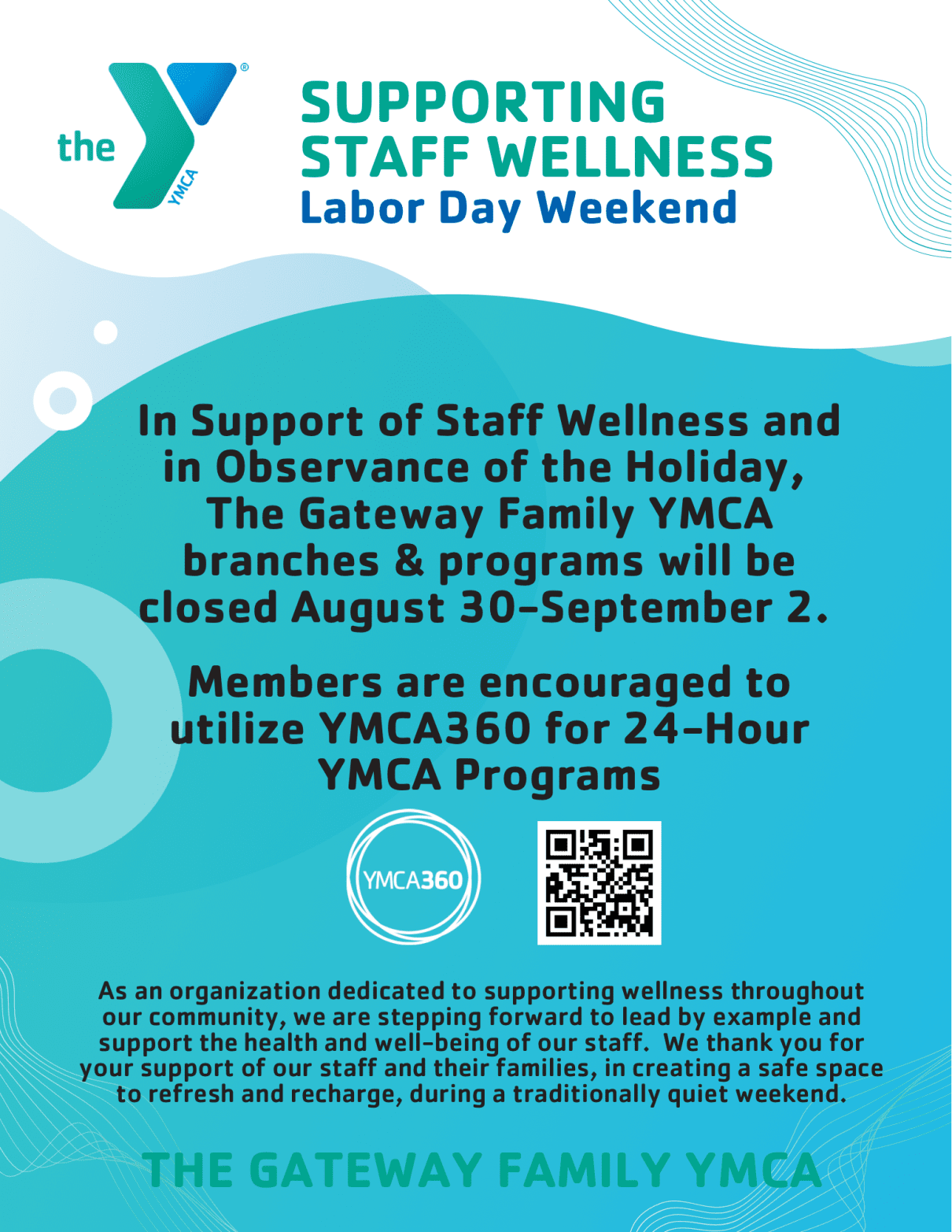 Staff Wellness Weekend | The Gateway Family YMCA
